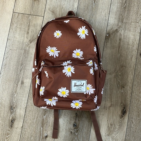 Herschel Supply Company | Bags | Herschel Brown Daisy Backpack | Poshmark